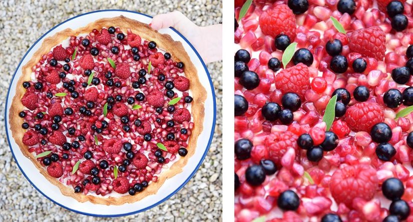 Tarte sablée aux fruits rouges et mascarpone - Agathe Duchesne