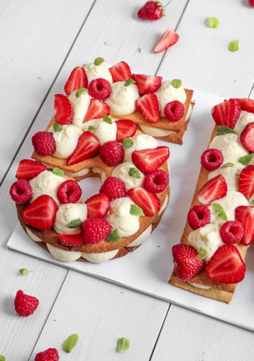 Number Cake ou Letter cake : la recette aux fruits rouges - Agathe Duchesne
